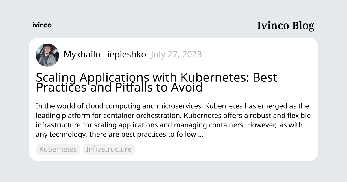 Scaling Applications with Kubernetes: Best Practices and Pitfalls to ... Scaling Applications with Kubernetes: Best Practices and Pitfalls to ...
